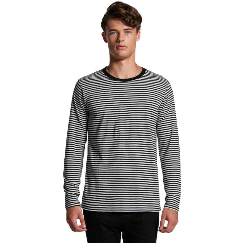 Mens Bowery Stripe Long Sleeve T-Shirt (AS-5061) – The Uniform Guys